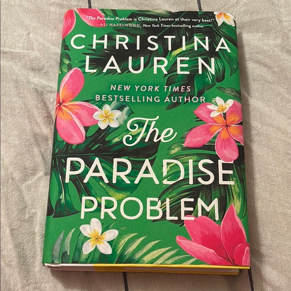Accents | Christina Lauren The Paradise Problem Book With Floral Cover ...